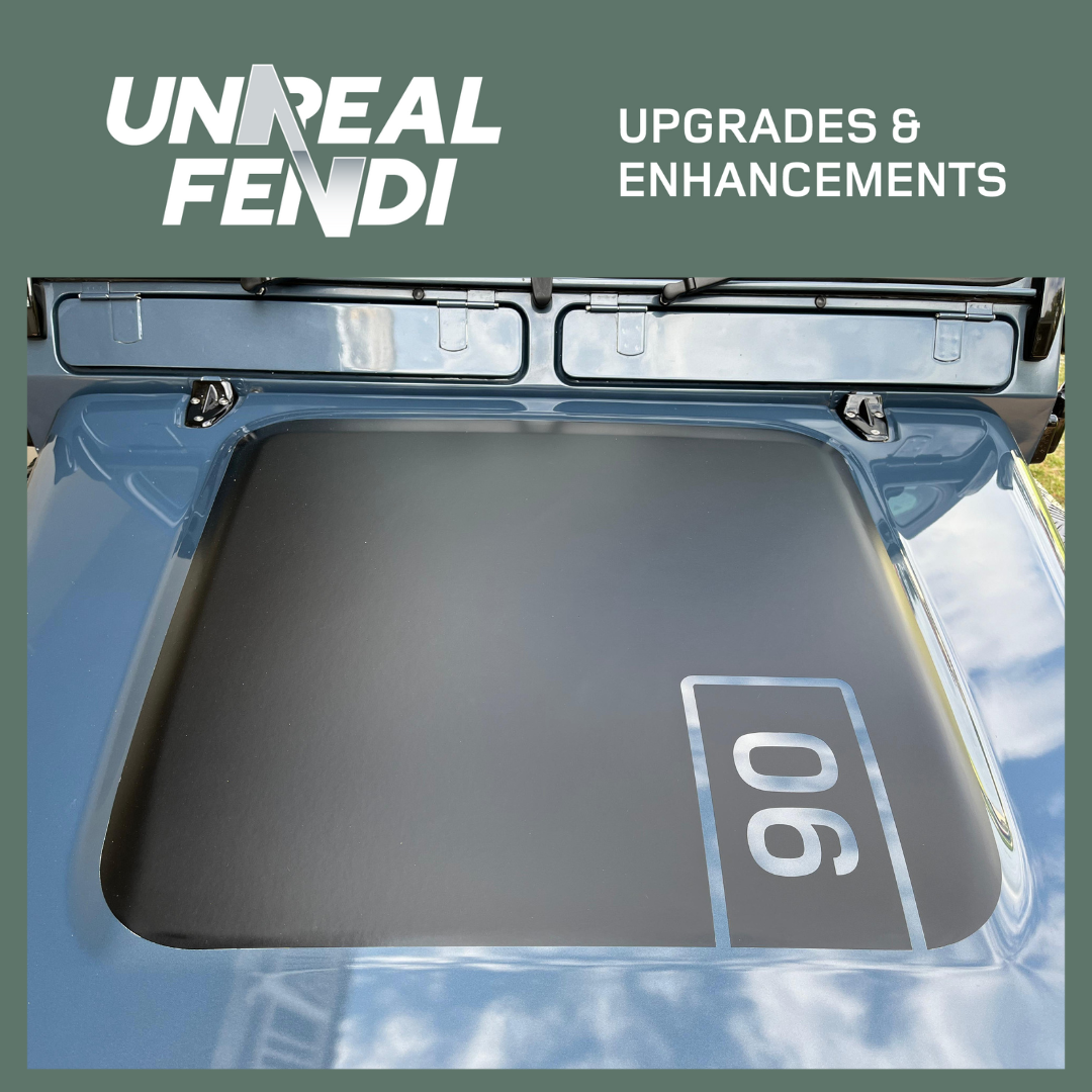 Top of Bonnet Decal - Defender 90 – Unreal Fendi
